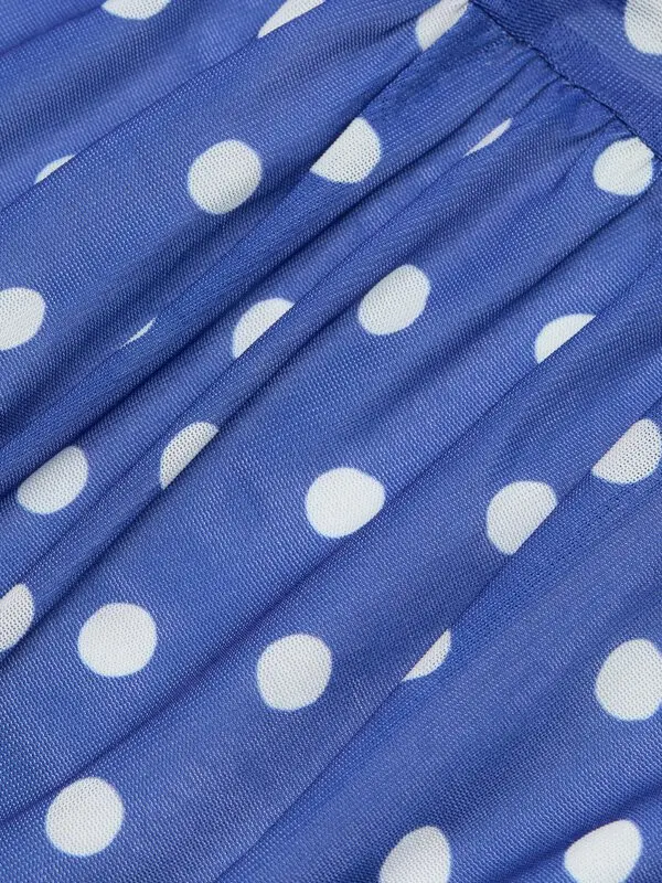 ASTON STUDIO Le Fleur Ezli Polka-dot Maxi Dress