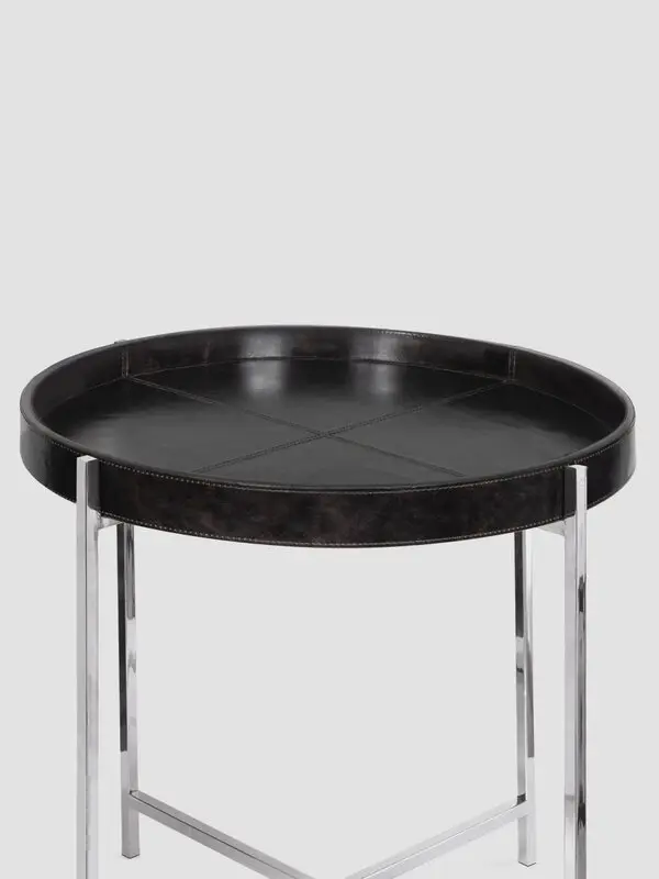 REGINA ANDREW Derby Leather Tray Table