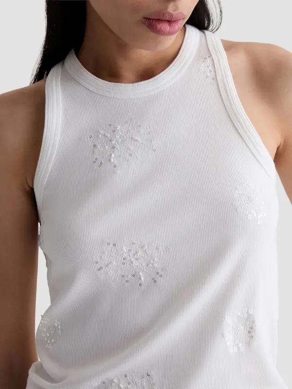 Ag Michelle Rib-knit Tank
