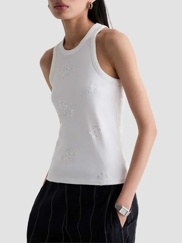 Ag Michelle Rib-knit Tank