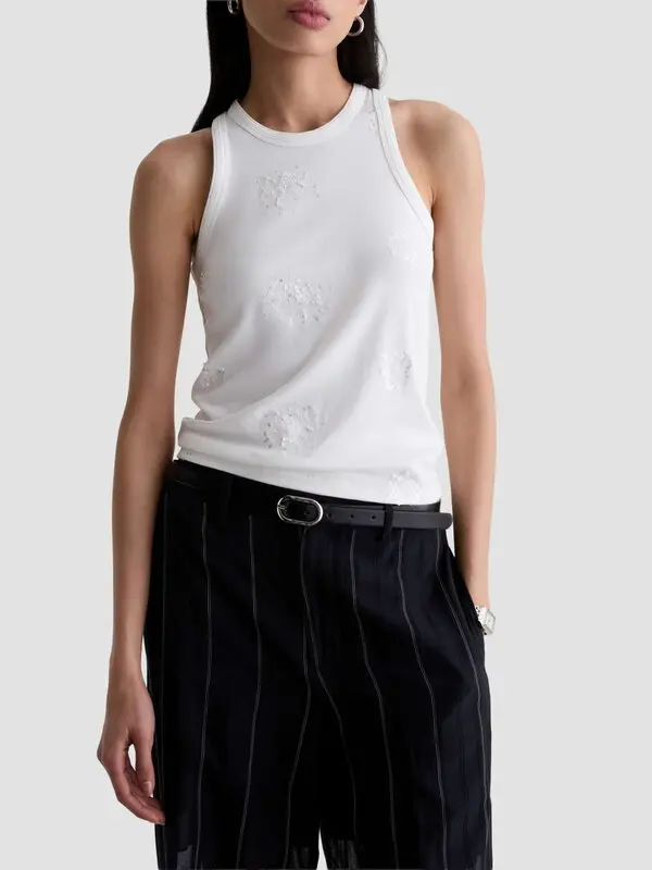 Ag Michelle Rib-knit Tank