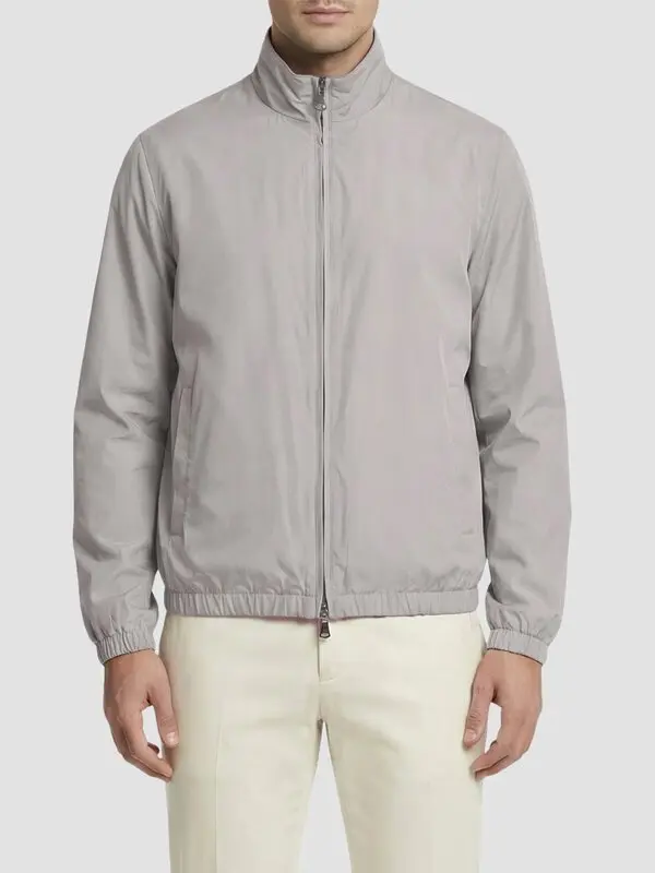 Gorski Classic Reversible Bomber Jacket - Beige