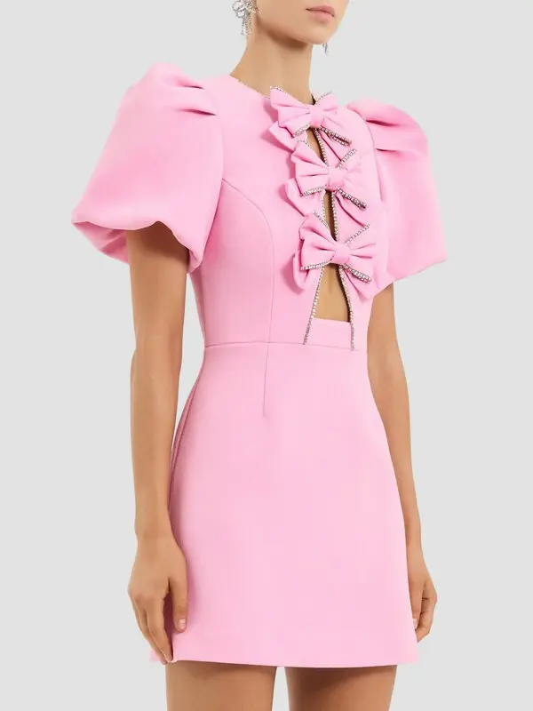 Rebecca Vallance Precious Bow Minidress - Pink