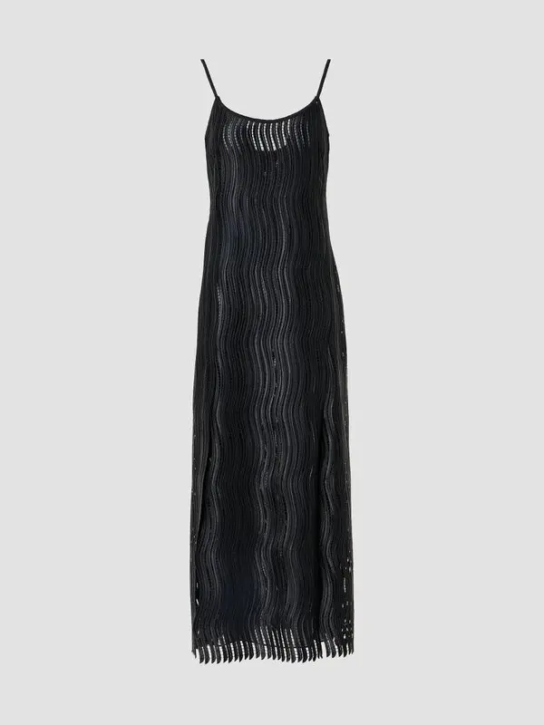 Akris Techno Wave Guipure Midi-dress