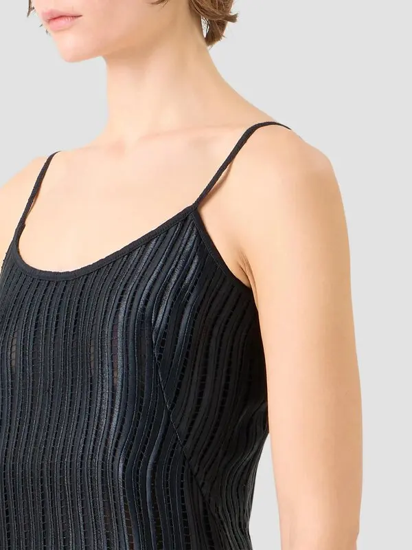 Akris Techno Wave Guipure Midi-dress