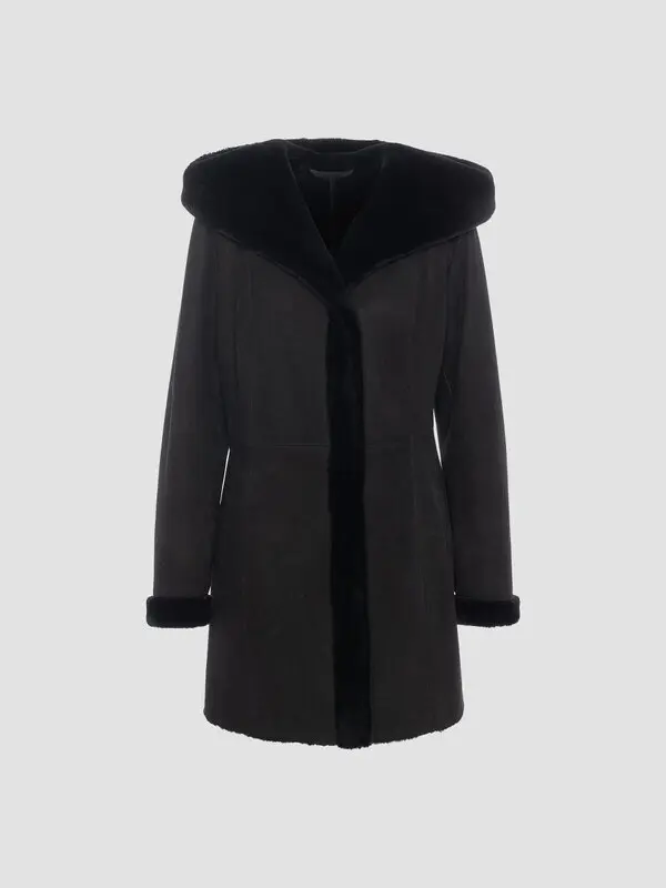 Gorski Merino Shearling Lamb Parka - Black