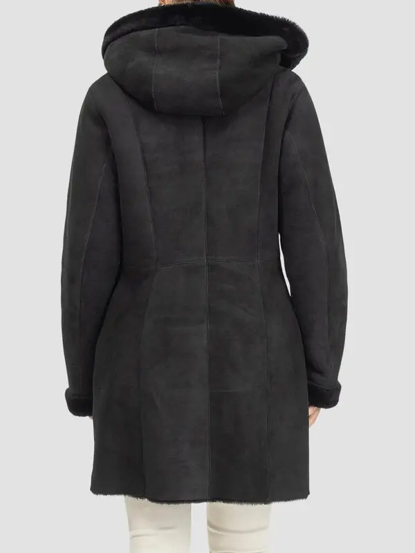 Gorski Merino Shearling Lamb Parka - Black