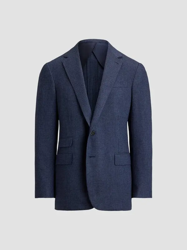 Ralph Lauren Purple Label Houndstooth Wool Single-breasted Sport Coat