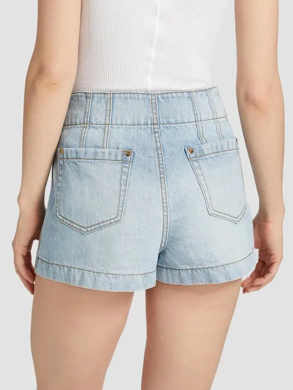Zimmermann Lucky Washed Denim Shorts