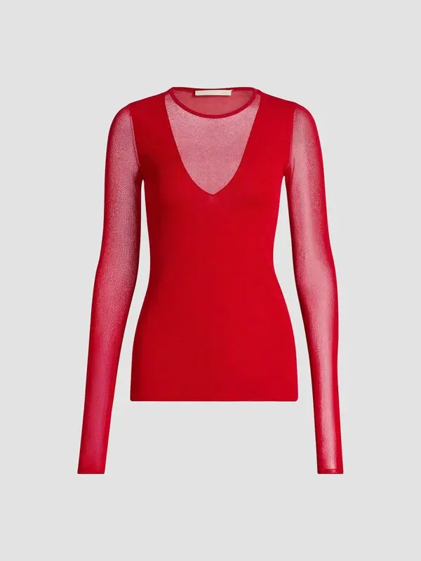 JASON WU Long Sleeve Knit Top