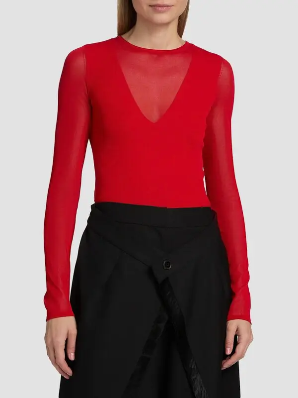 JASON WU Long Sleeve Knit Top