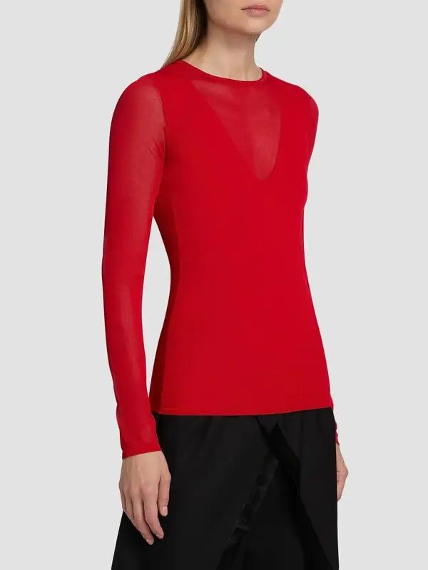 JASON WU Long Sleeve Knit Top
