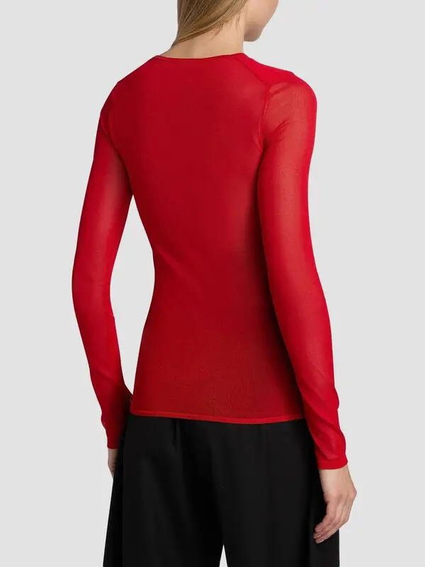 JASON WU Long Sleeve Knit Top