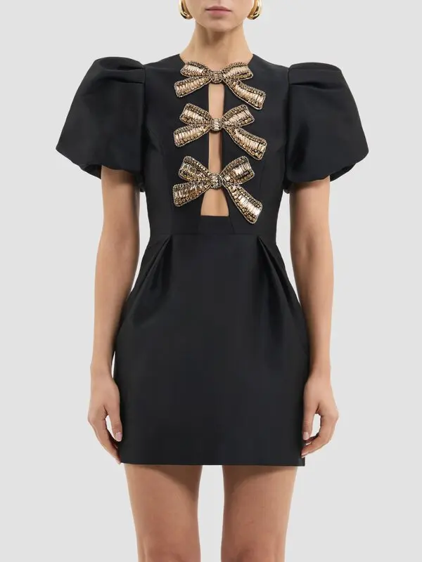 Rebecca Vallance Venus Crystal-embellished Satin Minidress