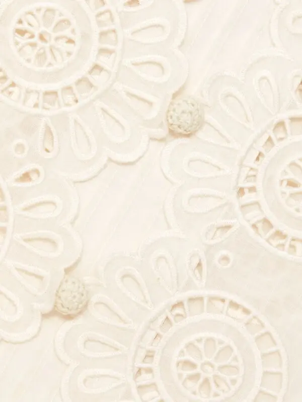 Zimmermann Lucky Embroidered Cotton Blouse