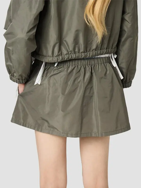 Miu Miu Technical Fabric Mini Skirt