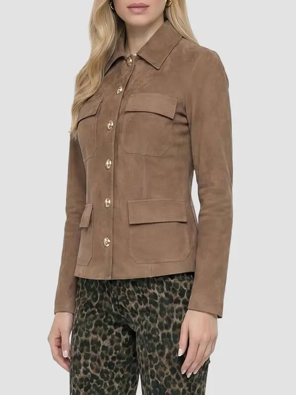 Gorski Select Metis Suede Jacket - Camel