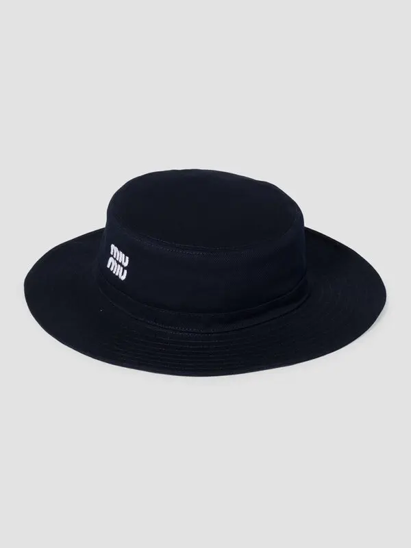 Miu Miu Drill Hat - Blue