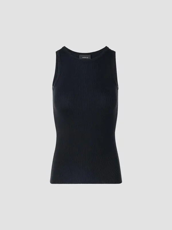 Akris Rib-knit Silk-cotton Tank