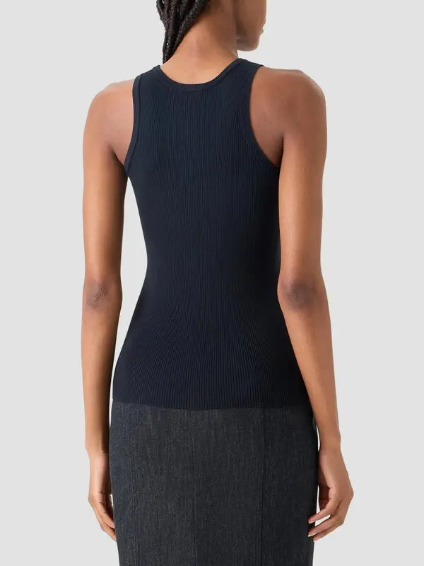 Akris Rib-knit Silk-cotton Tank