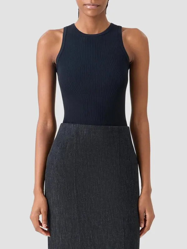Akris Rib-knit Silk-cotton Tank