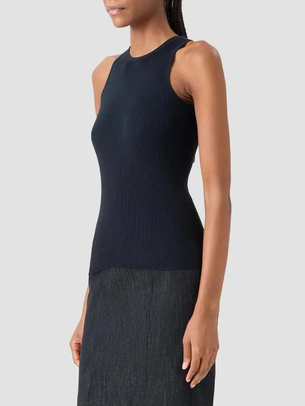 Akris Rib-knit Silk-cotton Tank