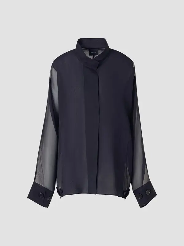 Akris Silk Organza Oversized Shirt