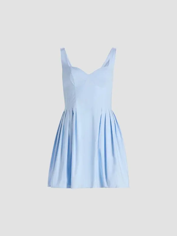Peixoto Eden Cotton Pleated Minidress