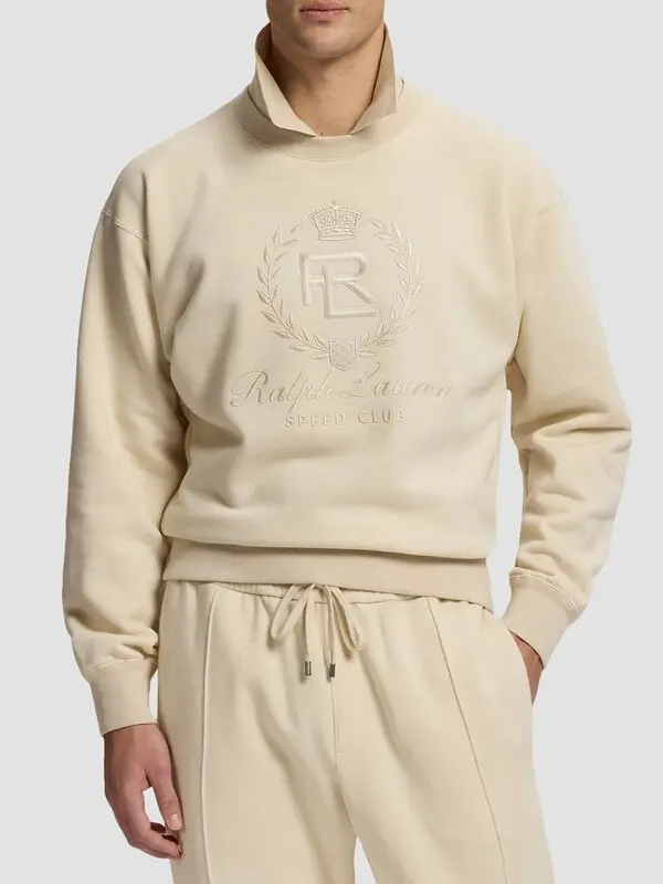 Ralph Lauren Purple Label Cotton-cashmere Polo Sweatshirt