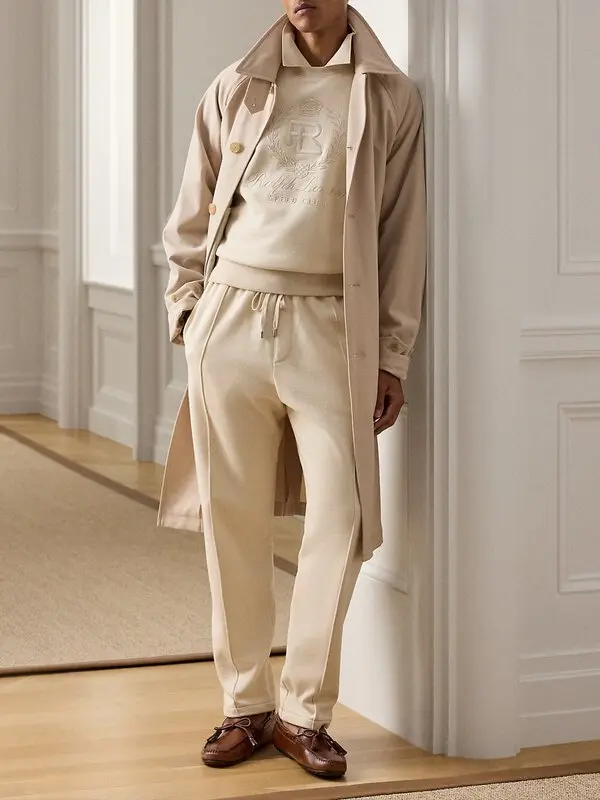 Ralph Lauren Purple Label Cotton-cashmere Polo Sweatshirt