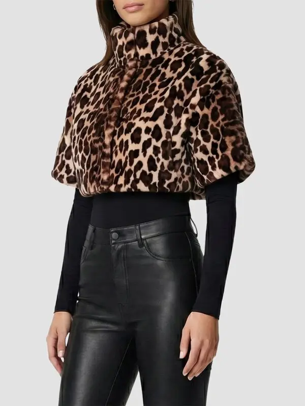 LYLA GRANT Sheared Bolero Coat