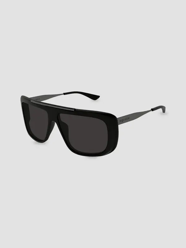 Alexander McQueen Front Cross-bar 50mm Navigator Sunglasses