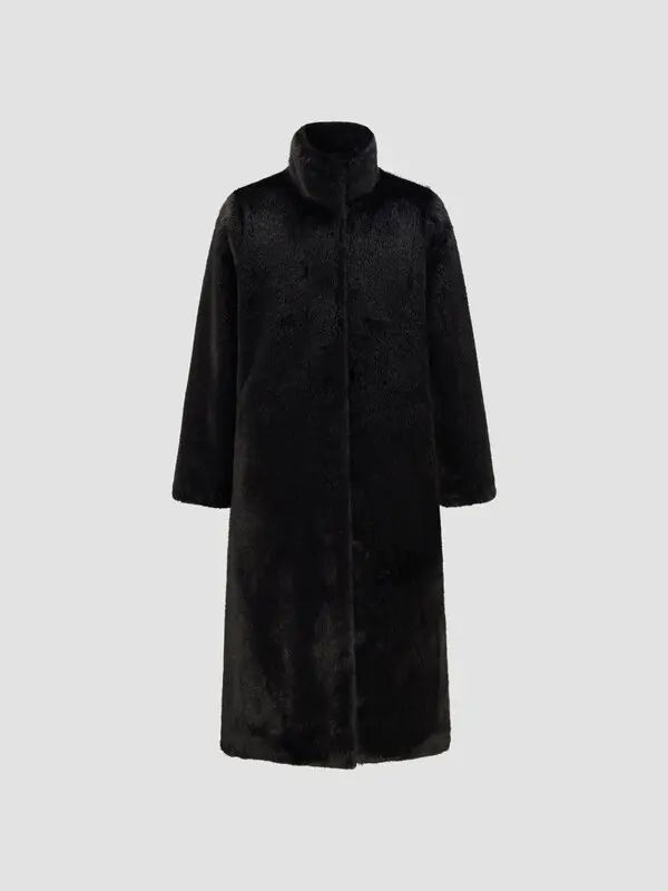 LYLA GRANT Mink Reversible Coat - Black