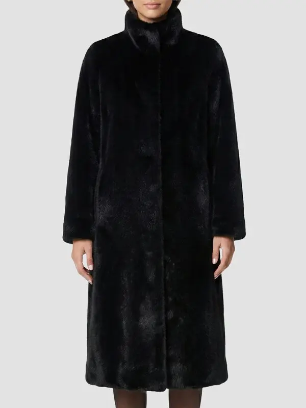LYLA GRANT Mink Reversible Coat - Black