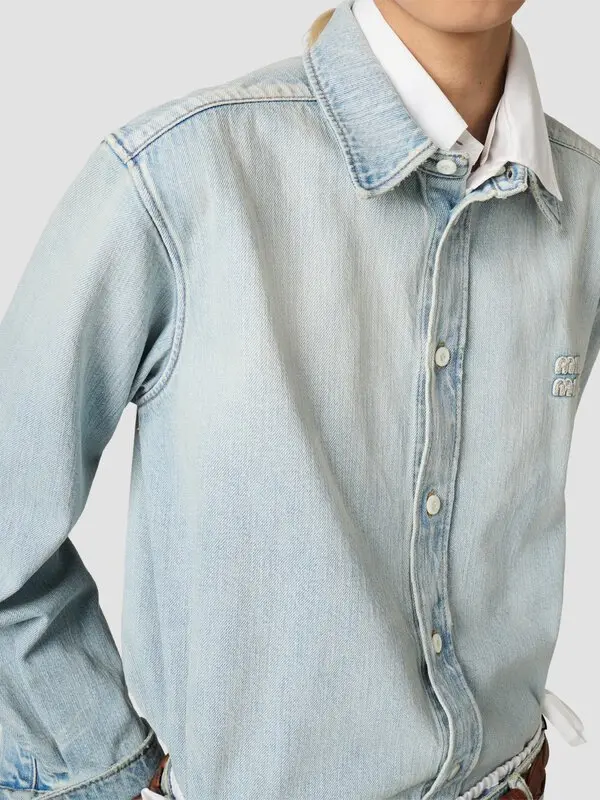Miu Miu Washed Denim Shirt