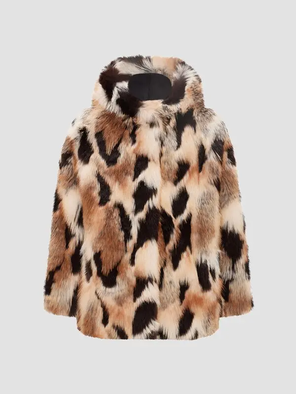 LYLA GRANT Fox Jacket With Hood