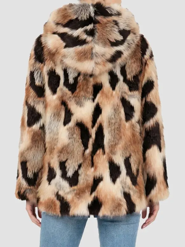 LYLA GRANT Fox Jacket With Hood