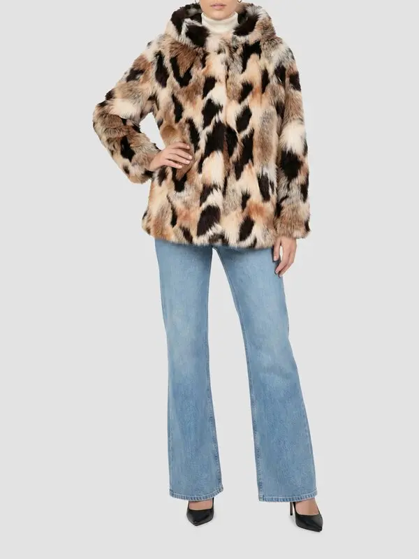LYLA GRANT Fox Jacket With Hood