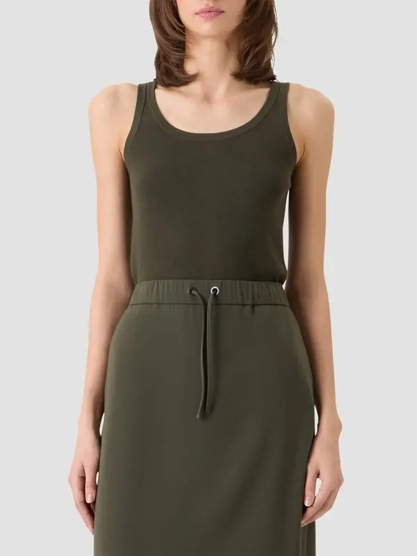 Akris Fitted Cotton Tank