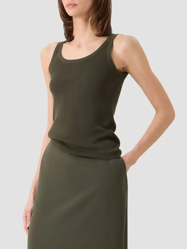 Akris Fitted Cotton Tank