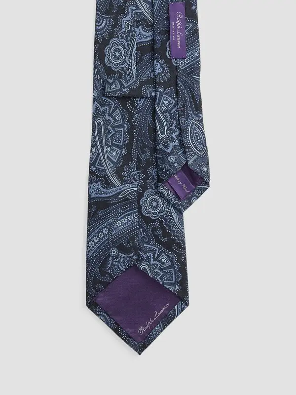 Ralph Lauren Purple Label Paisley Silk Neck Tie