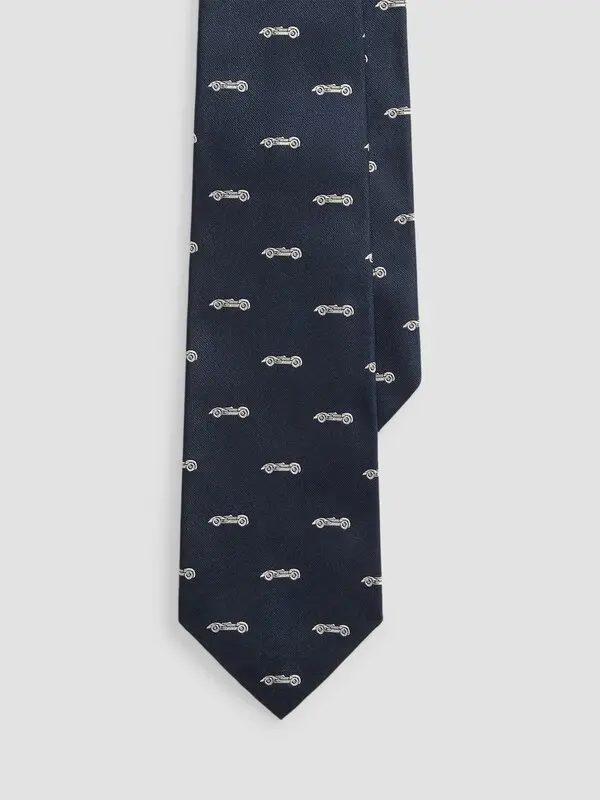 Ralph Lauren Purple Label Race Car Silk Tie