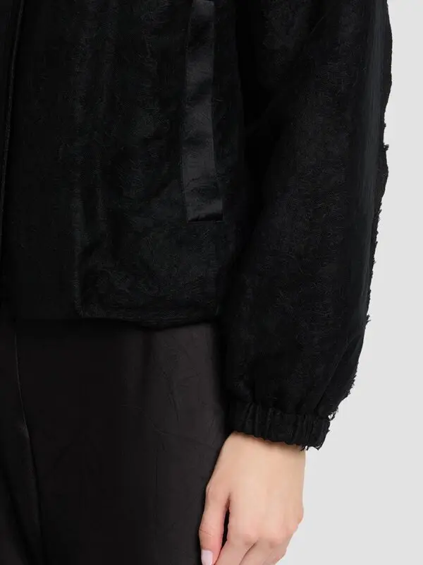 JASON WU Textured Fray Jacquard Jacket