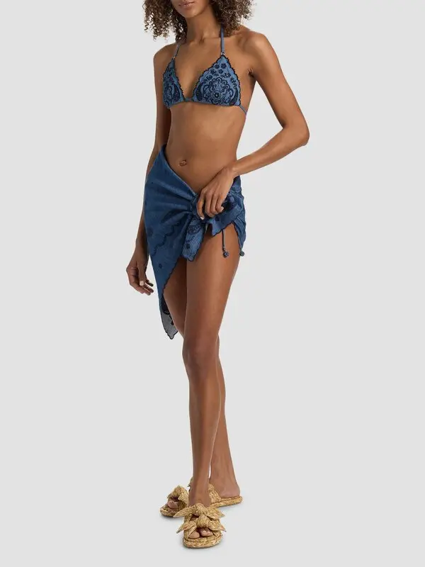 Zimmermann Aster Embroidered Bikini