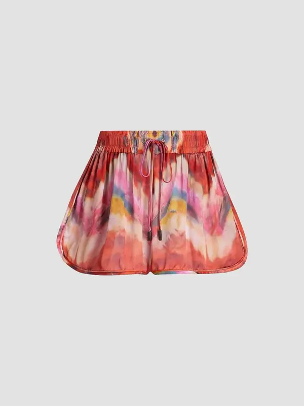 Zimmermann Alchemy Printed Silk Relaxed-fit Shorts
