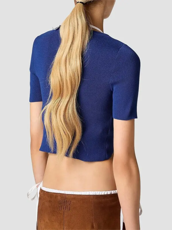 Miu Miu Cotton Boatneck Sweater