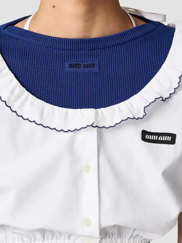 Miu Miu Cotton Boatneck Sweater