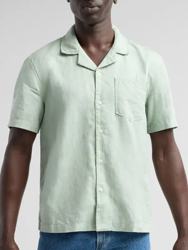 Ag Foster Linen-cotton Camp Shirt