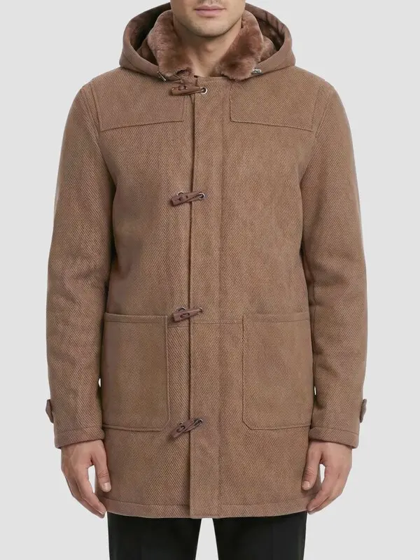 Gorski Embossed Merino Shearling Lamb Jacket - Whiskey