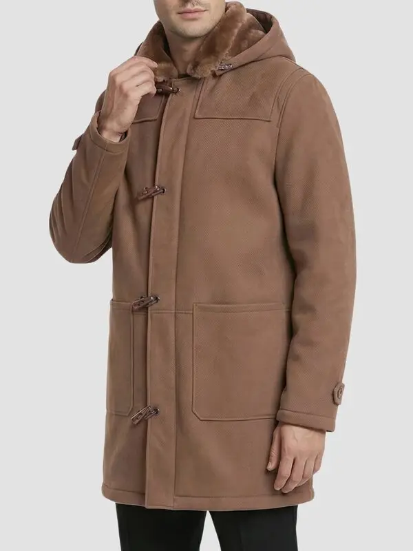 Gorski Embossed Merino Shearling Lamb Jacket - Whiskey